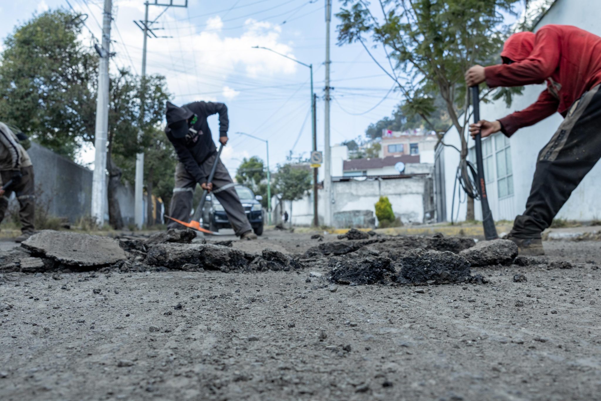 Renuevan calle Texcoco en colonia Sánchez de Toluca - Línea por Línea